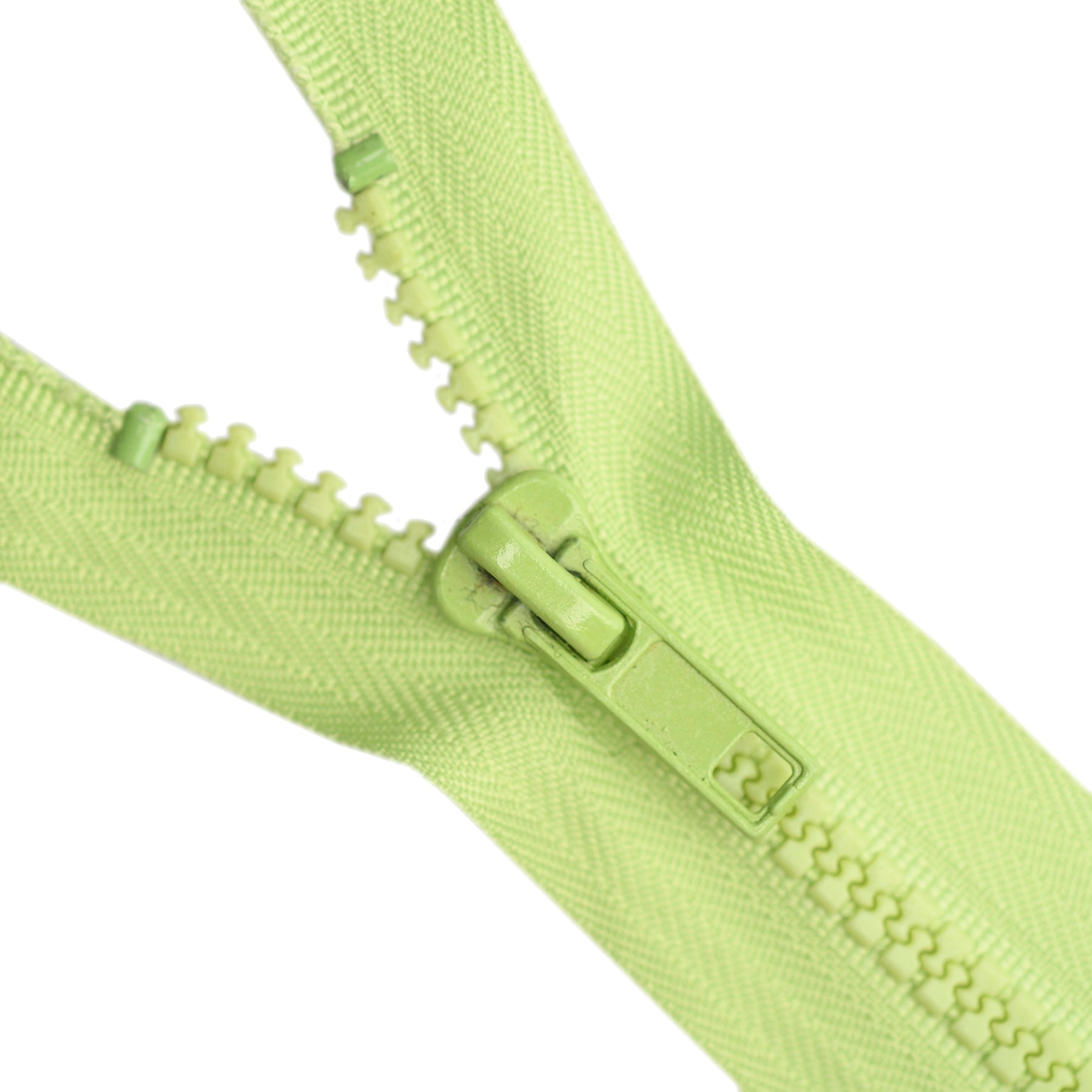 CHUNKY OPEN-END ZIP NO.5 COL SPRING GREEN – JackStock Haberdashery