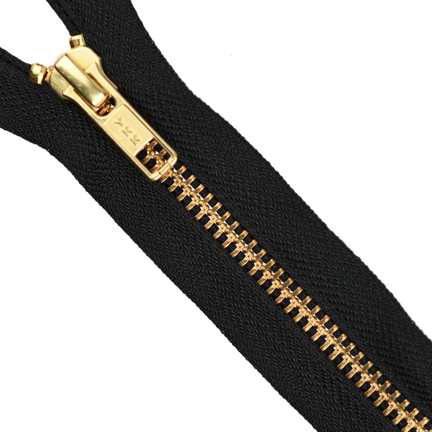 YKK METAL OPEN-END TWO-WAY ZIP NO.5 GOLD COL 580 BLACK – JackStock ...