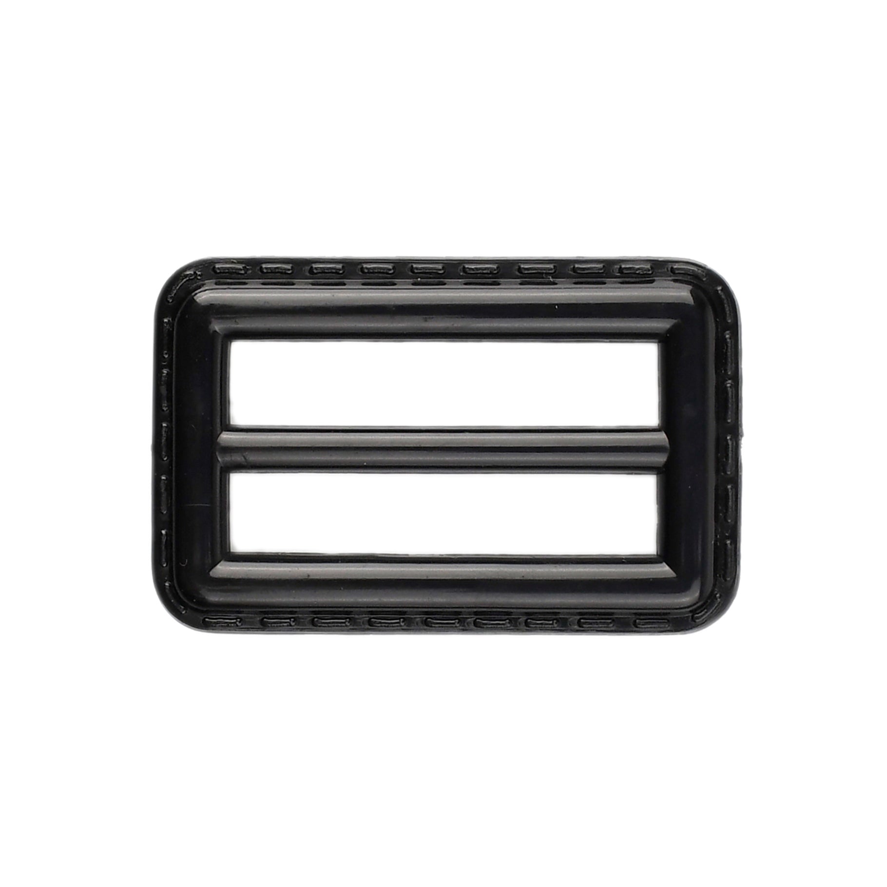 PLASTIC TRI-SLIDE WITH STITCH DETAIL BLACK – JackStock Haberdashery