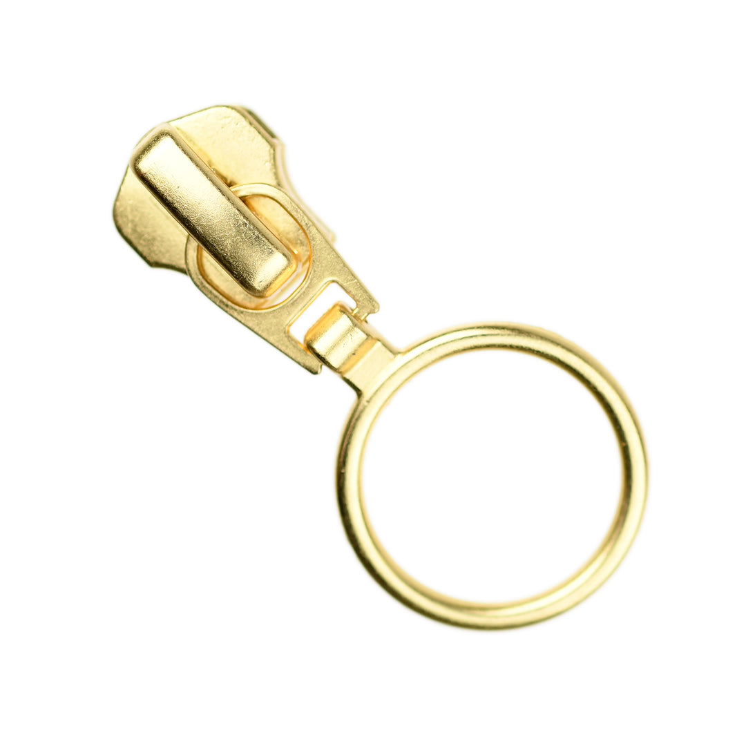 RING-PULL SLIDER FOR YKK METAL ZIPS - GOLD – JackStock Haberdashery