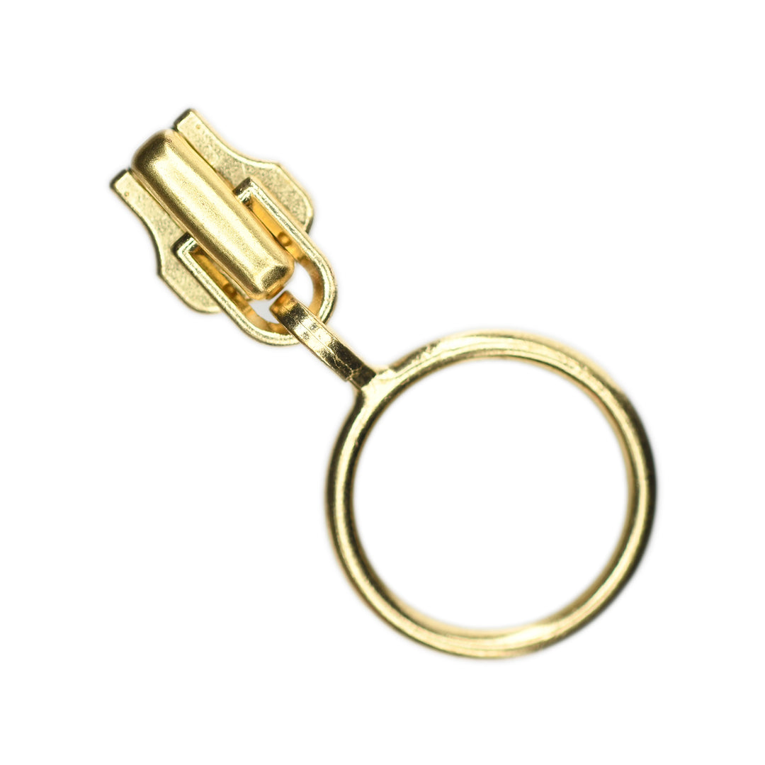 RING-PULL SLIDER FOR YKK METAL ZIPS - GOLD – JackStock Haberdashery