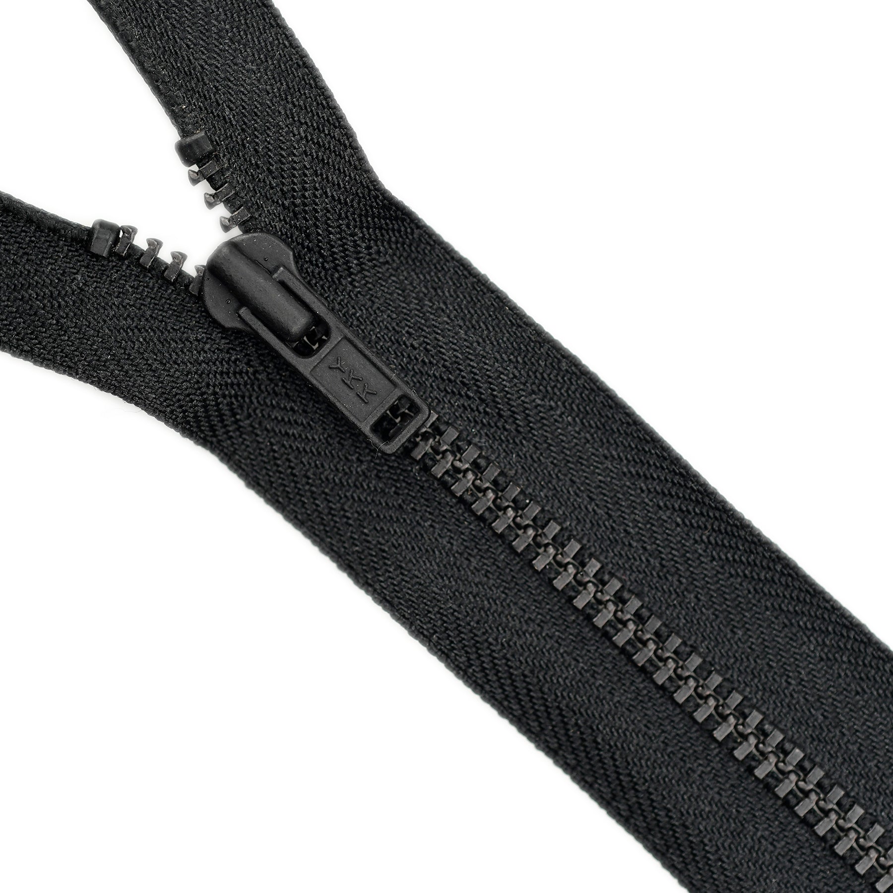 YKK Metal Open-End Zipper No.4.5 Black Oxy Col 580 Black – JackStock ...