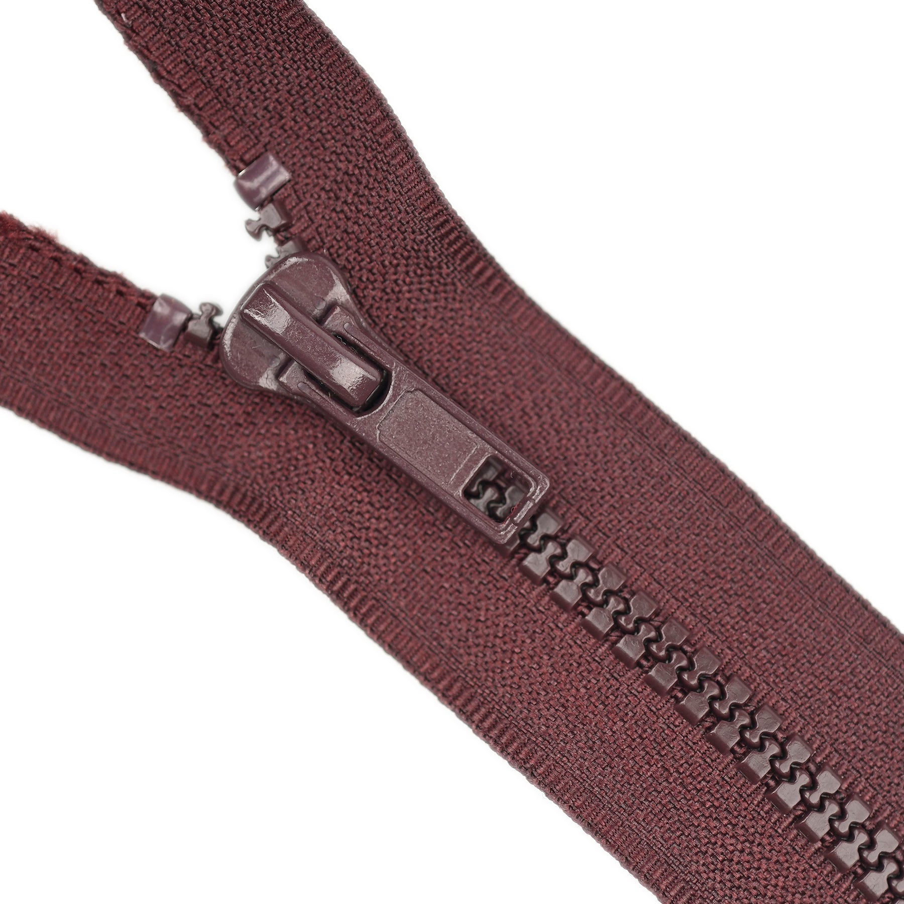 Chunky Closed-End Zipper No.5 Col Maroon – JackStock Haberdashery