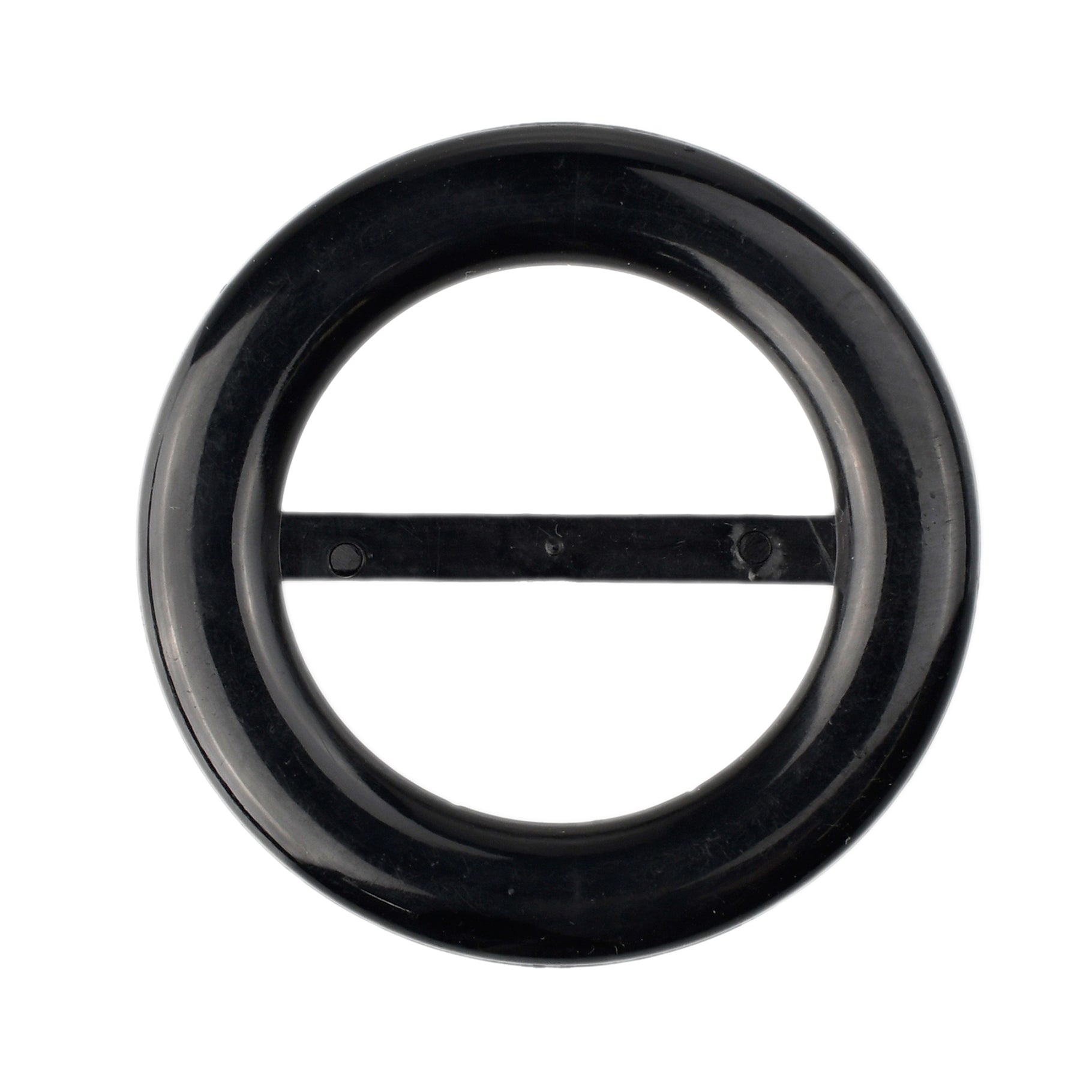 50MM ROUND PLASTIC SLIDE BLACK – JackStock Haberdashery