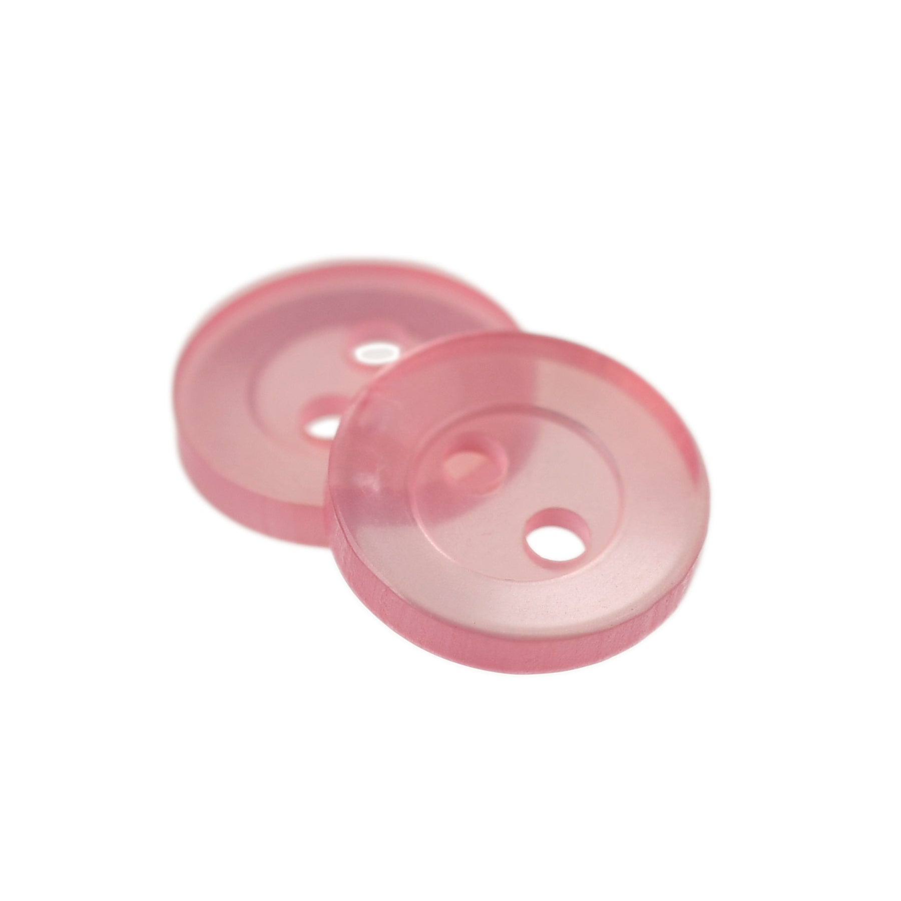 Two-Hole Wide Bevel Rim Button Pink – JackStock Haberdashery