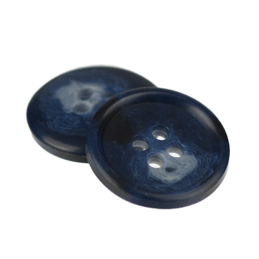 FOUR-HOLE MARBLED BUTTON DARK BLUE – JackStock Haberdashery