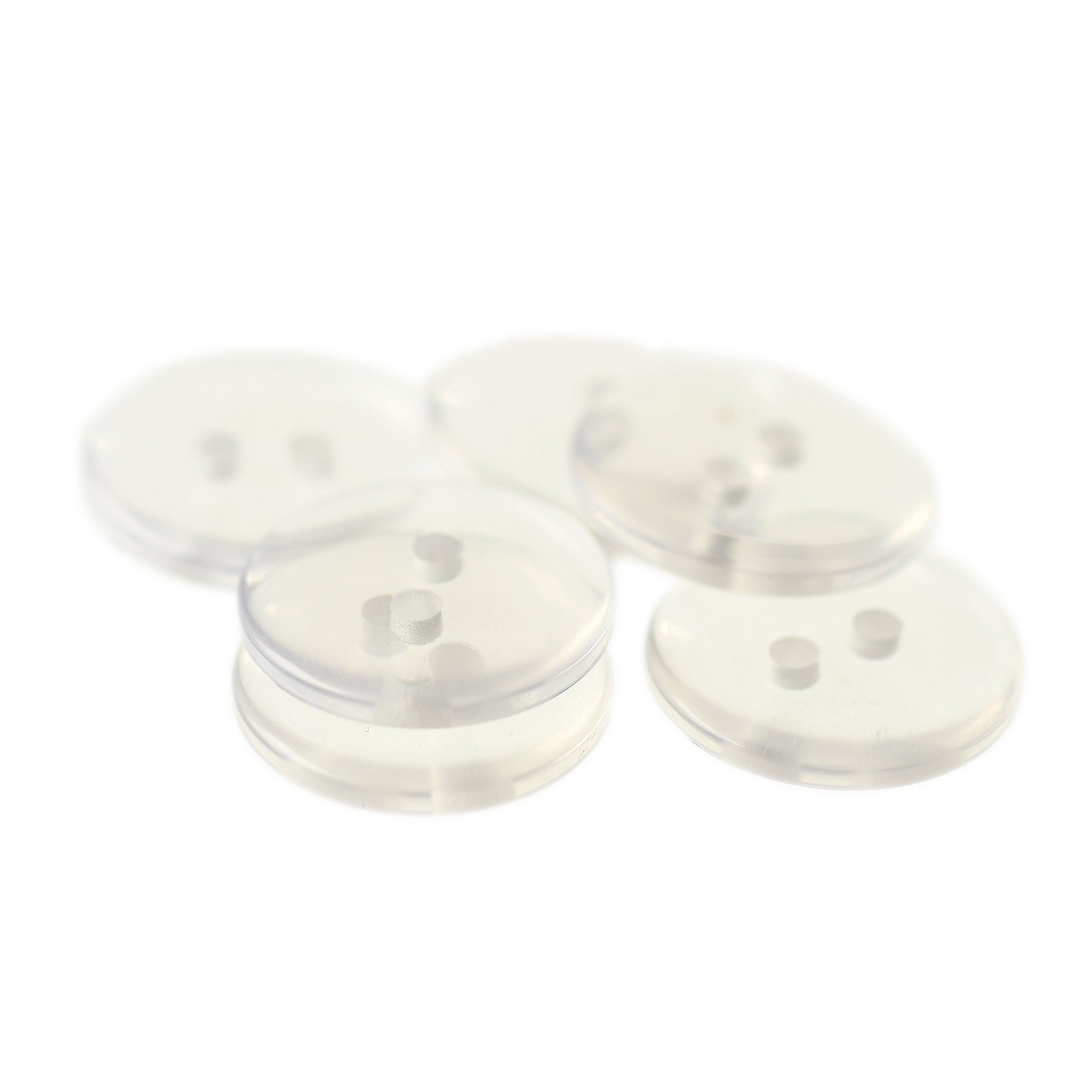 TWO-HOLE DISC JIGGER BUTTON WHITE HAZE – JackStock Haberdashery