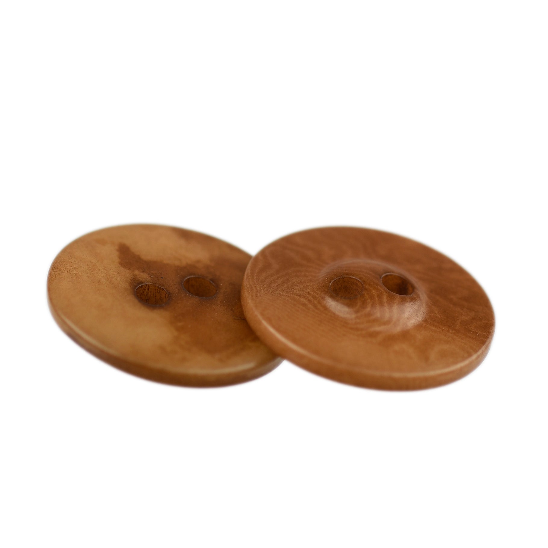 TWO-HOLE FLAT BUTTON WITH LIGHT WOODGRAIN – JackStock Haberdashery