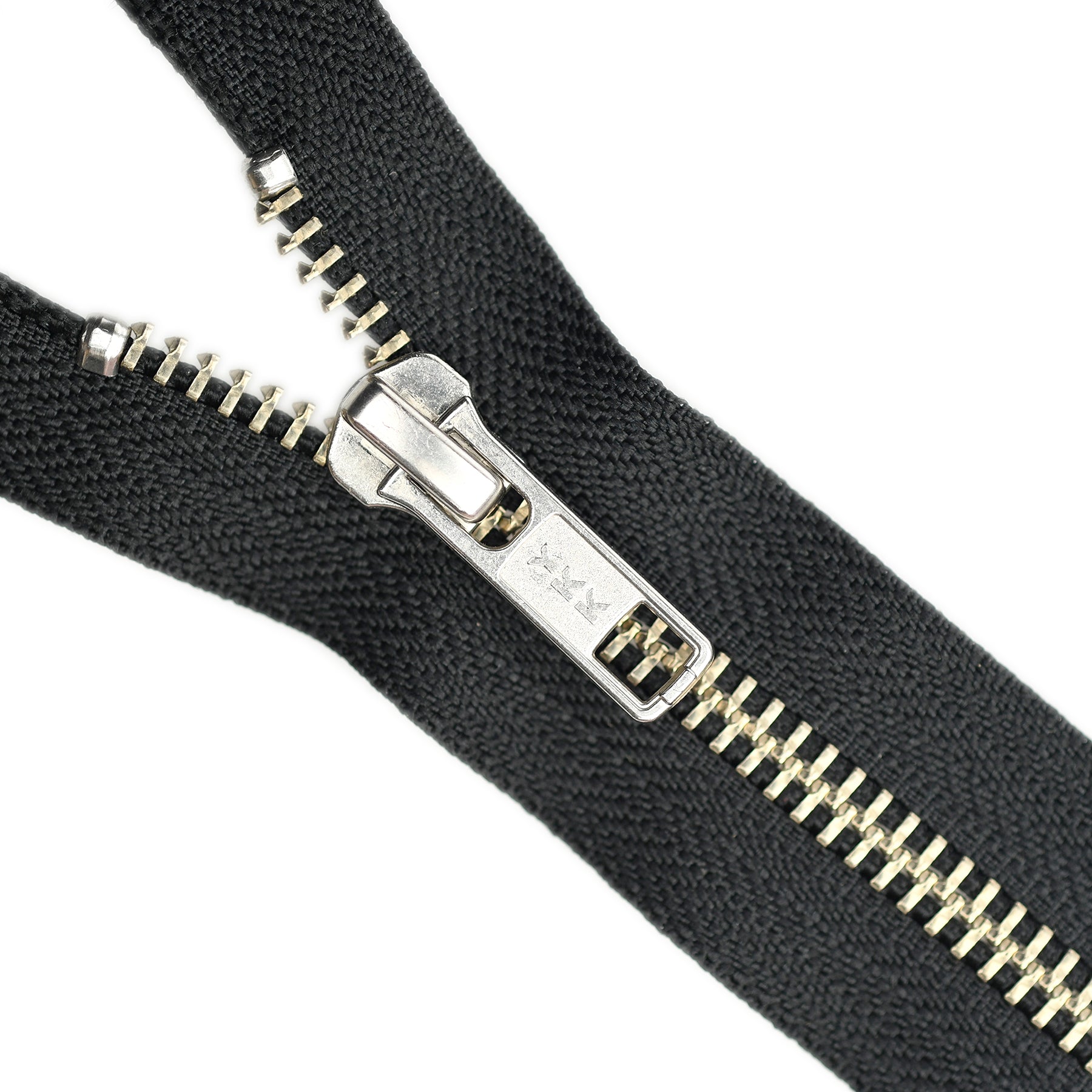YKK METAL OPEN-END ZIP NO.5 NICKEL COL 580 BLACK – JackStock Haberdashery