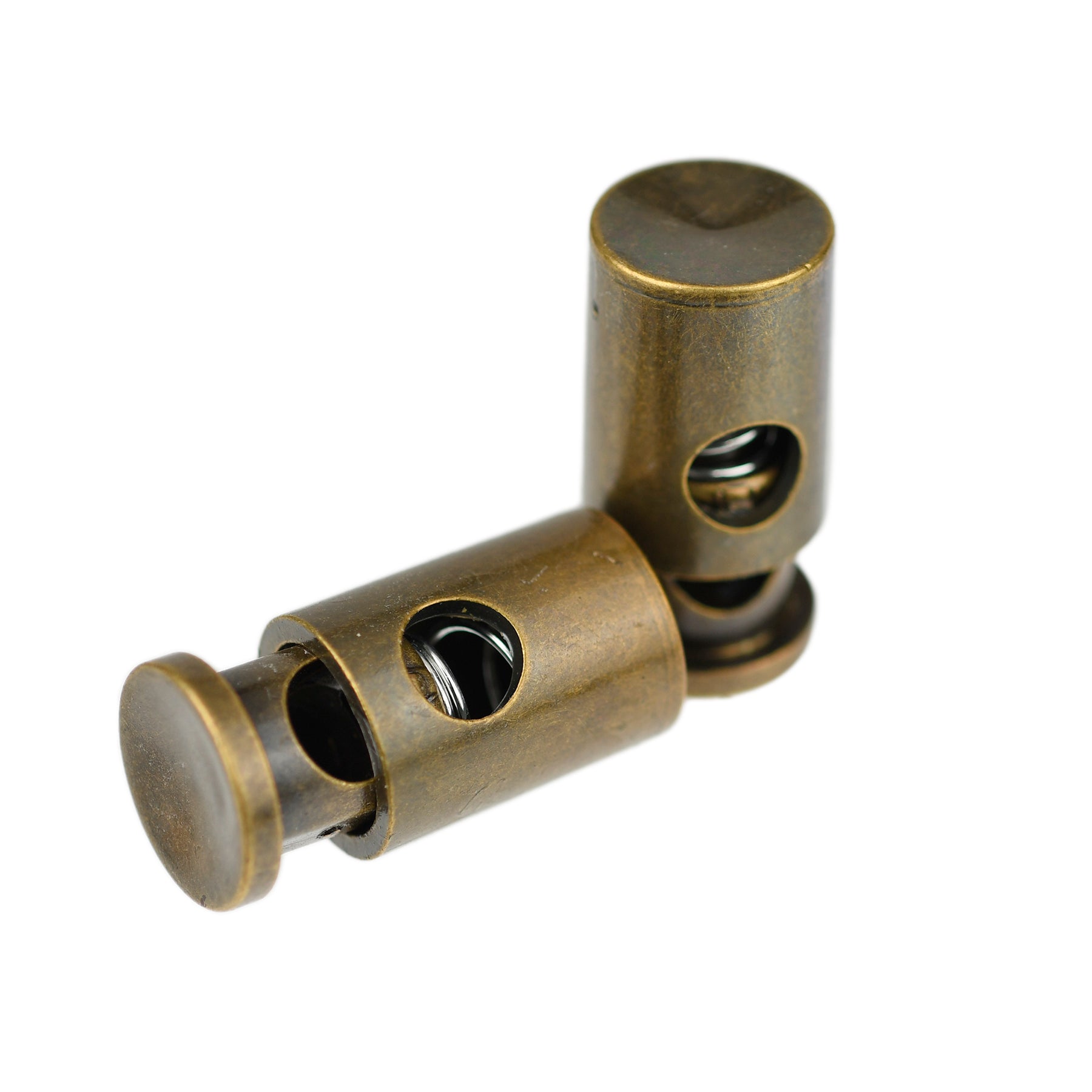 25MM CORD STOP PLASTIC BARREL LOCK 1-HOLE ANTIQUE BRASS – JackStock ...