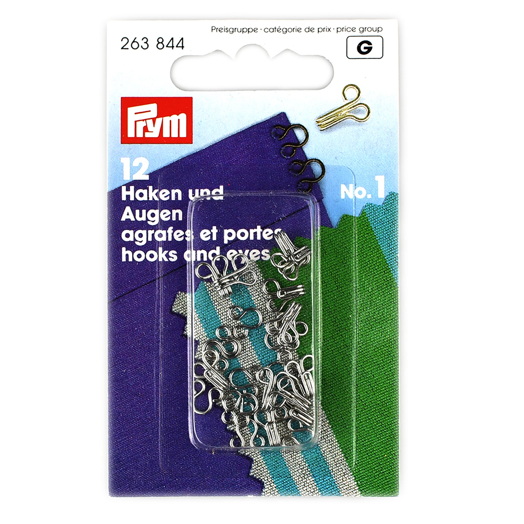 Prym Metal Hook & Eye Fasteners Silver – JackStock Haberdashery