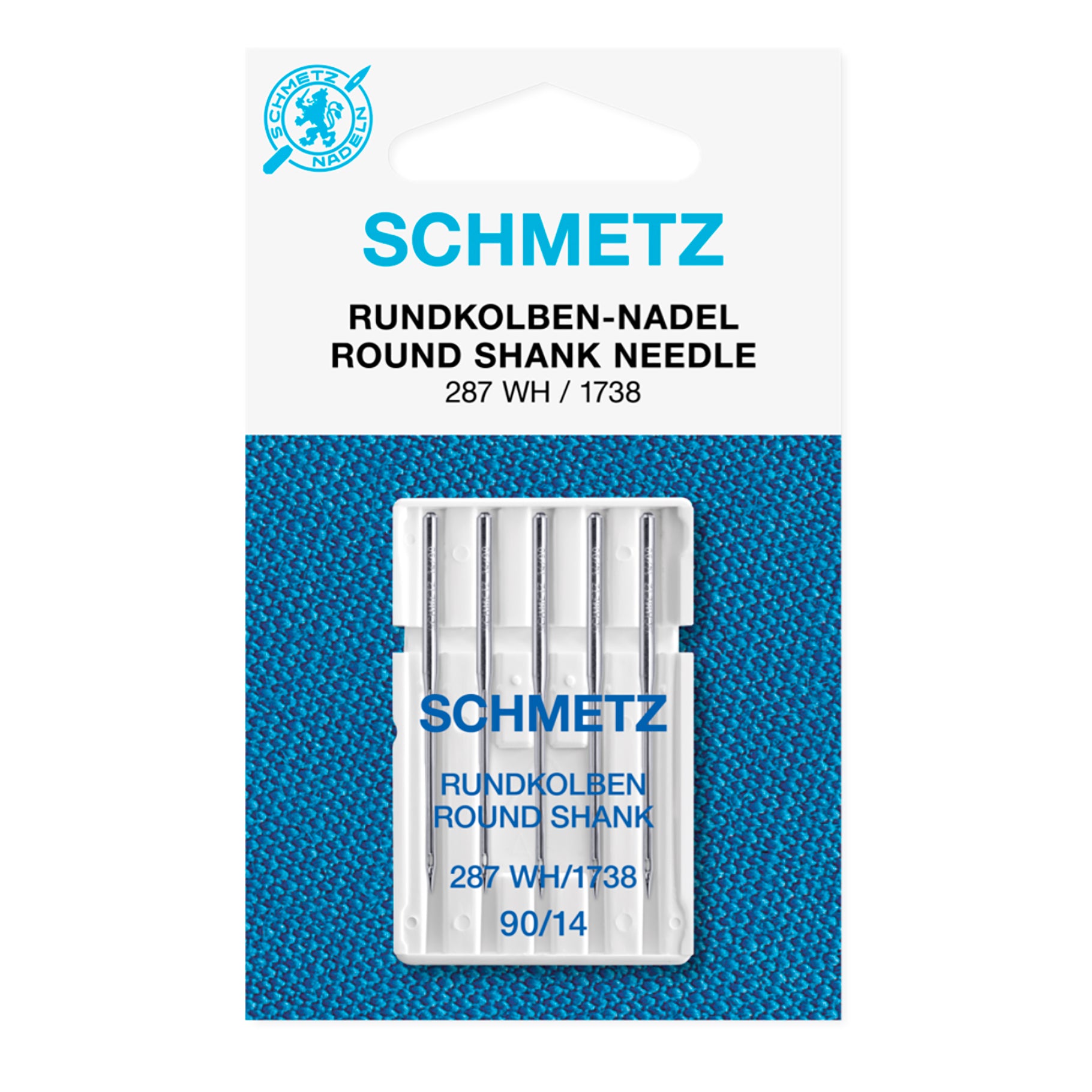 SCHMETZ ROUND SHANK NEEDLES Pack 5 SIZE 90/14 – JackStock Haberdashery