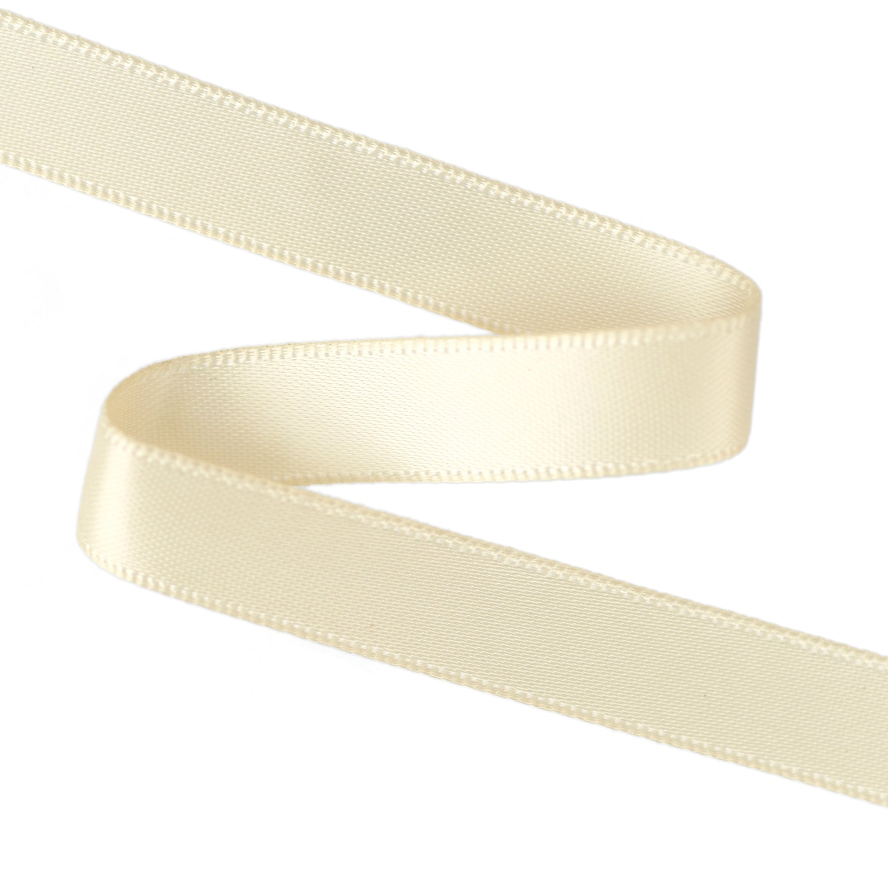 DOUBLE-SIDED SATIN RIBBON - CREAM – JackStock Haberdashery
