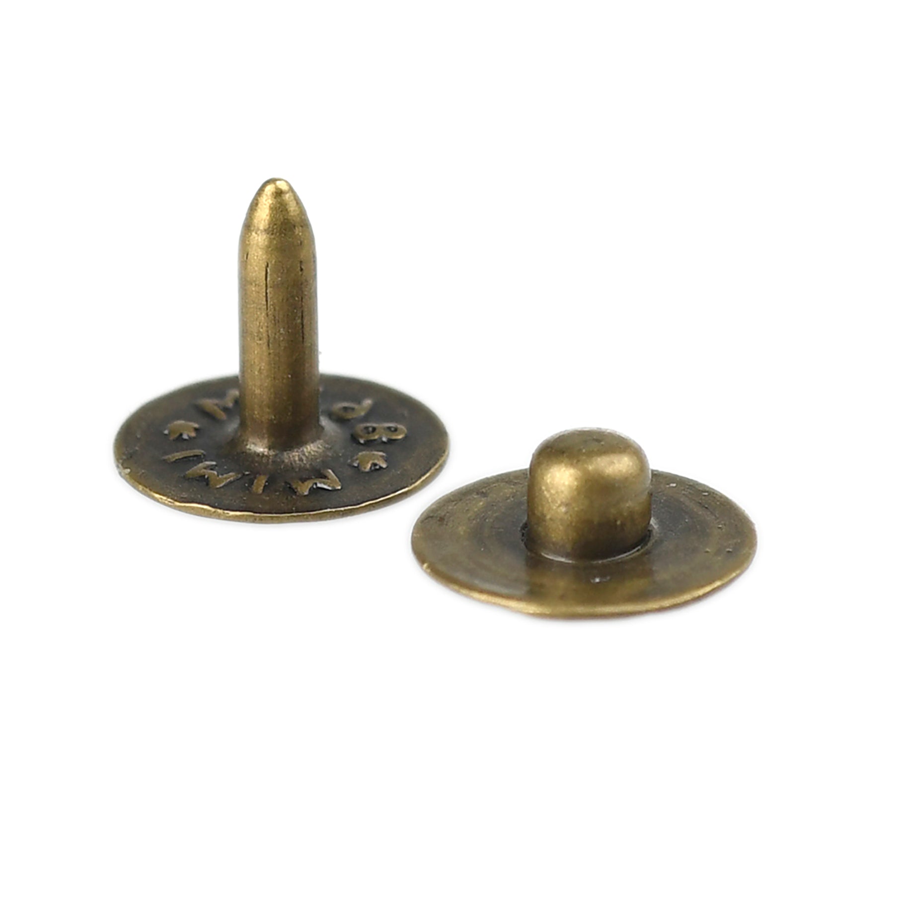10MM RIVET & BURR PAIR ANTIQUE BRASS – JackStock Haberdashery