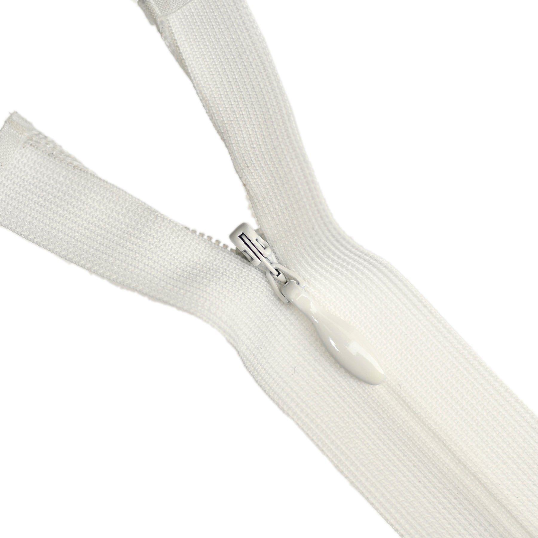 INVISIBLE OPEN-END ZIP COL 030 LIGHT IVORY/ OFF-WHITE – JackStock ...
